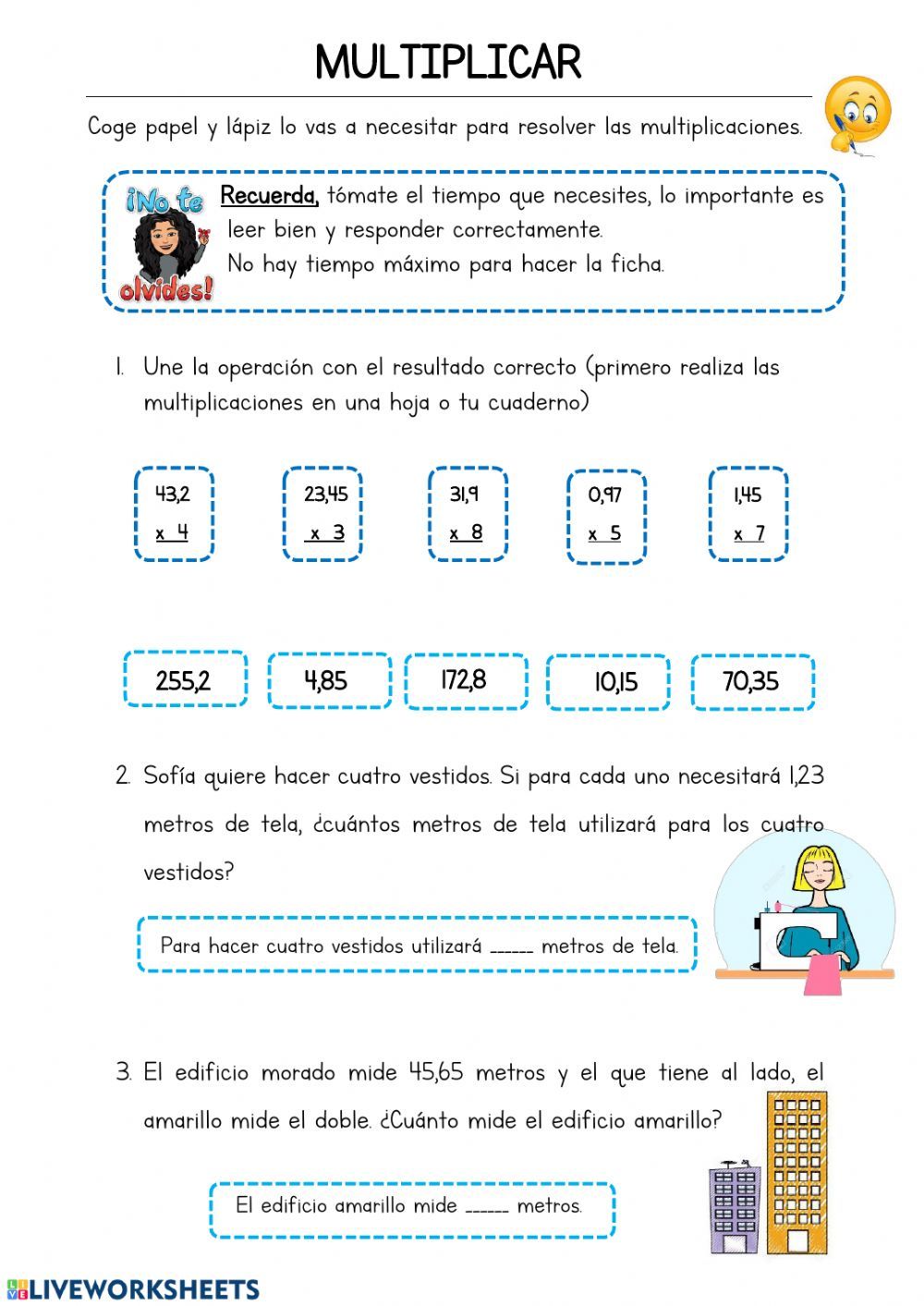 Multiplicamos con decimales worksheet – Artofit Multiplicamos con decimales worksheet – Artofit