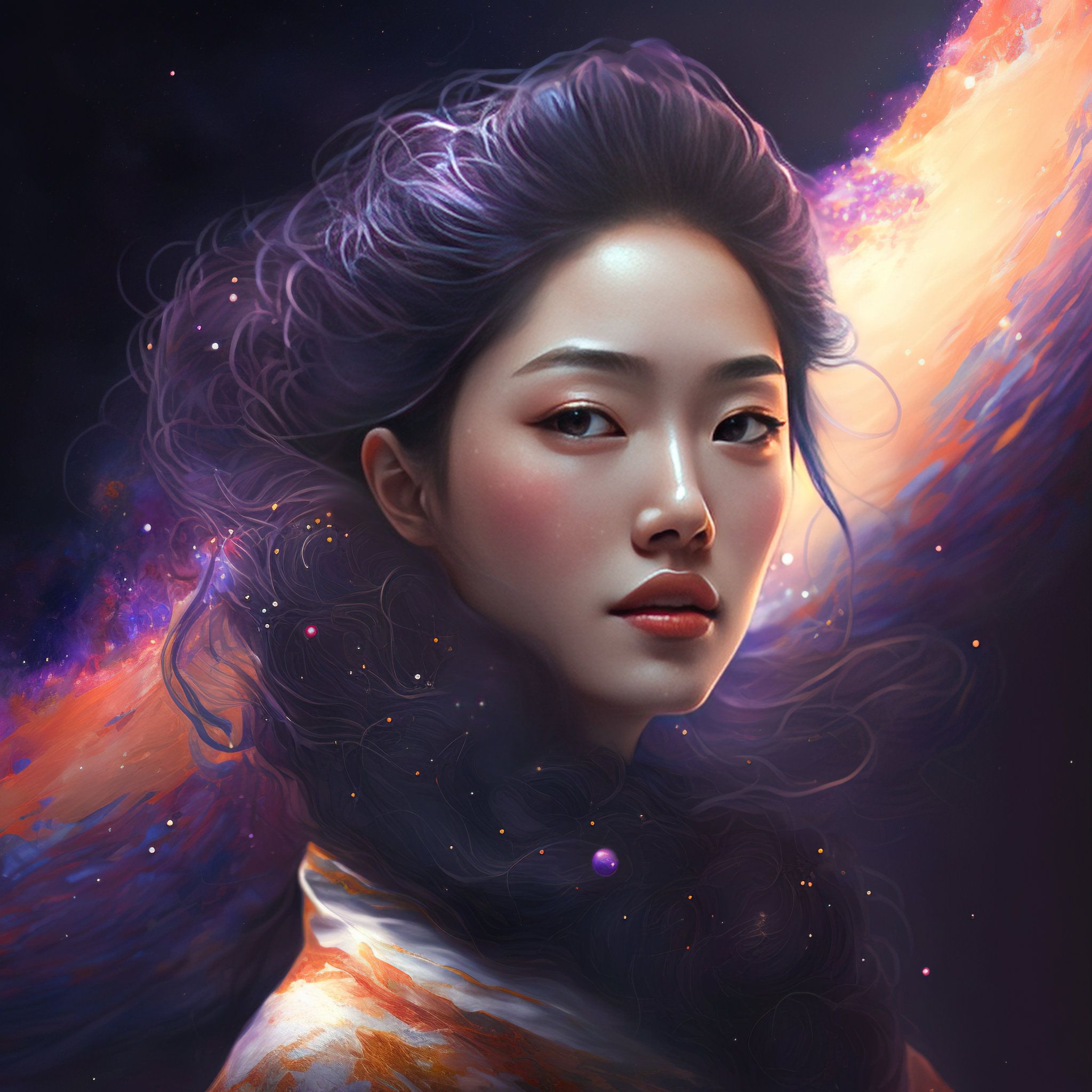Cosmic Korean Woman 1 Digital Art Print AI Generated Wall - Etsy in ... Cosmic Korean Woman 1 Digital Art Print AI Generated Wall - Etsy in ...