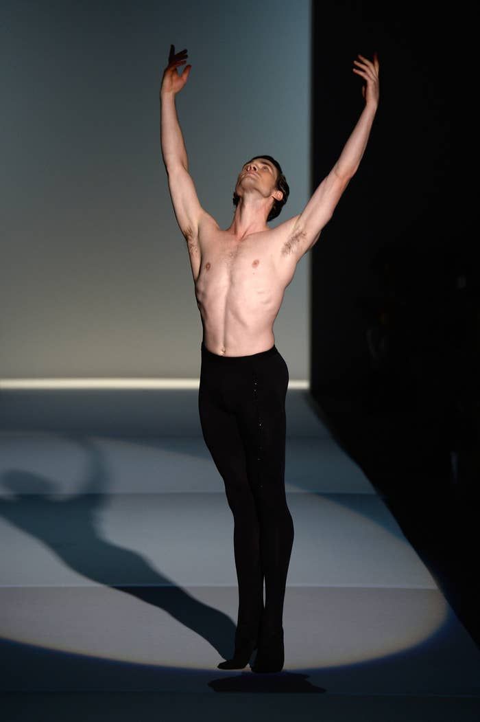 How To Get A Standing Ovation At Fashion Week Feature A Shirtless Male