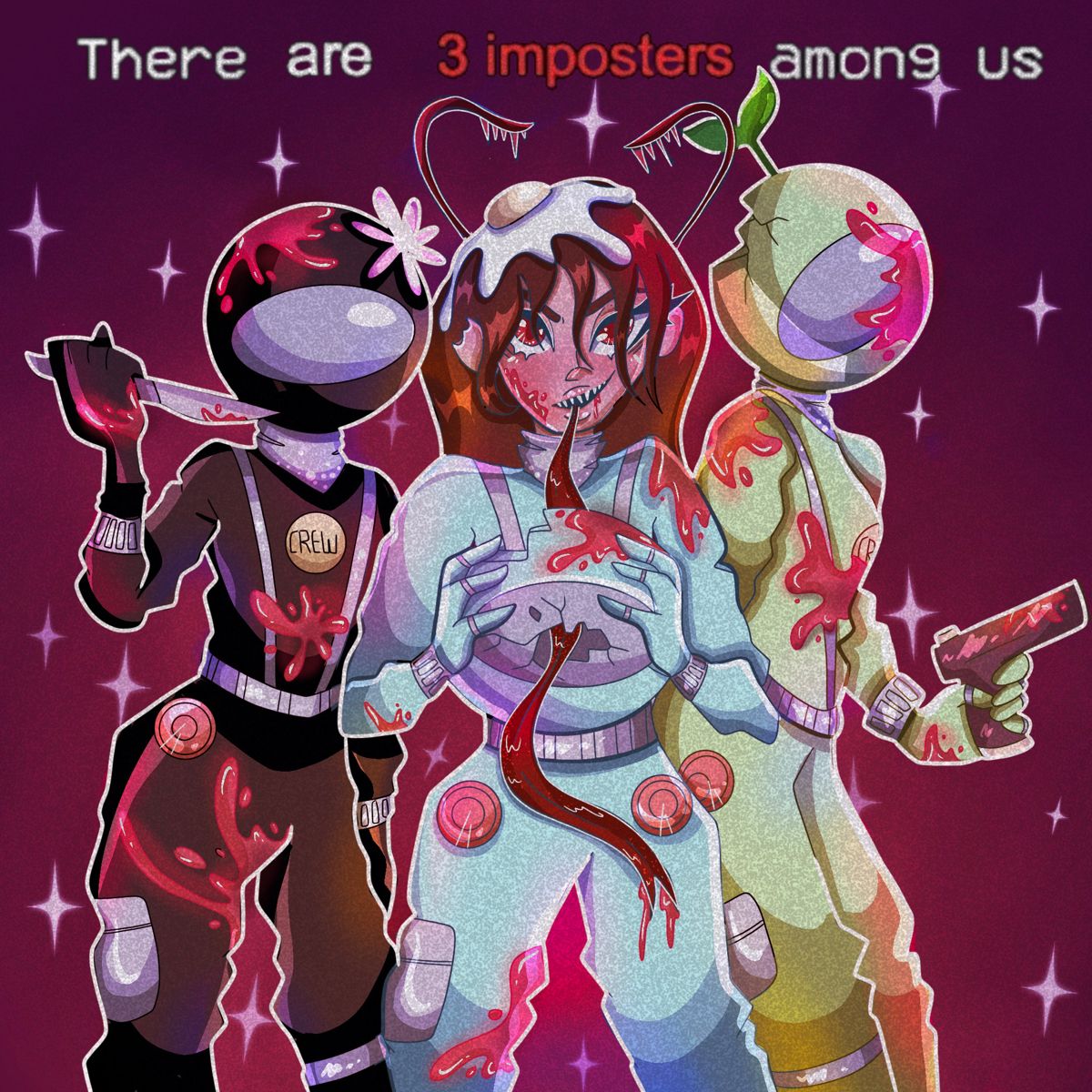 Among Us Art Anime Poster