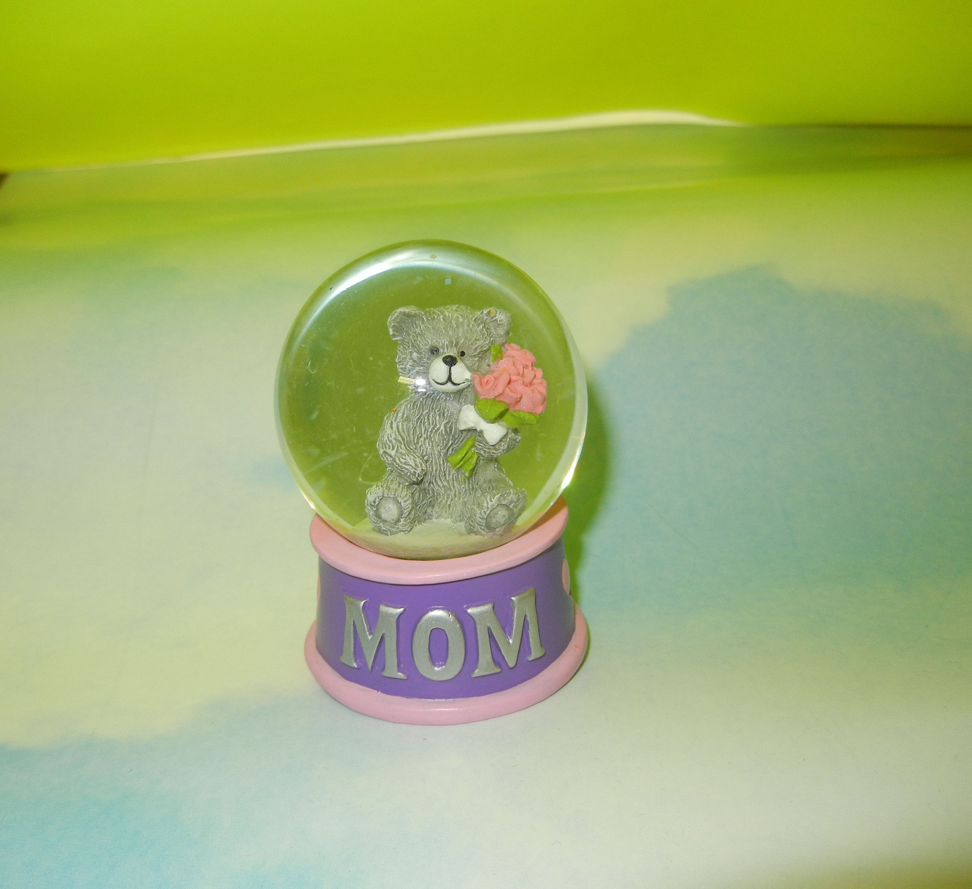 Mom Teddy Bear Snow Globe Holiday Boutique T Boutique Perfect T For Mom