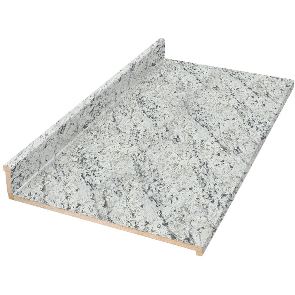 Hampton Bay 8 Ft Straight Laminate Countertop In Textured White Ice