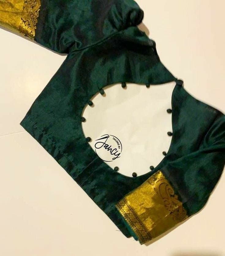 Beautiful Back Neck Blouse Design Easy Method Cutting And Stitching