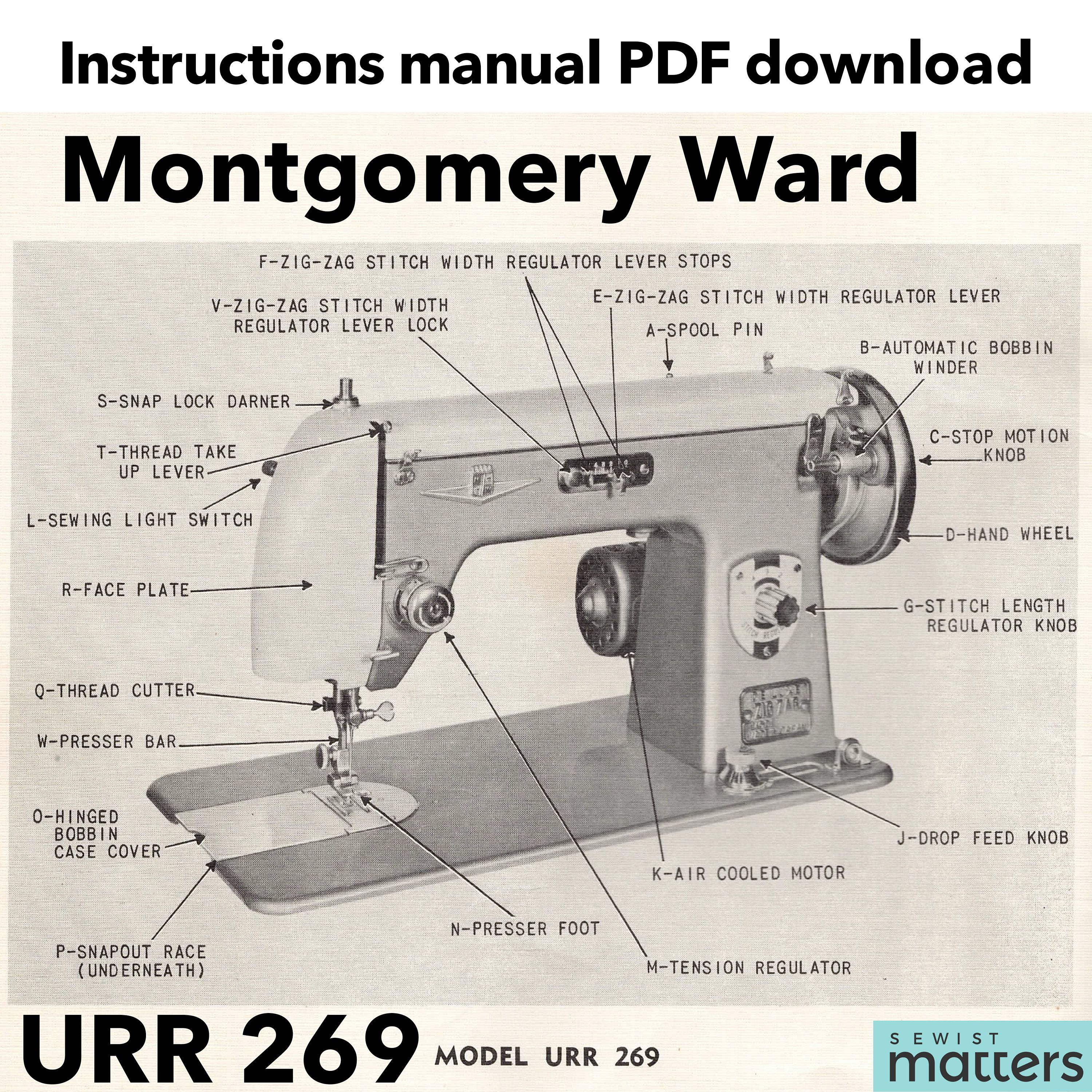 Montgomery ward urr 269 sewing machine instruction manual pdf download ... Montgomery ward urr 269 sewing machine instruction manual pdf download ...