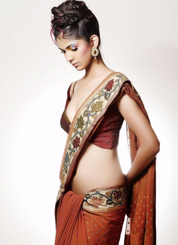 Caramel Saree Saree Designs Low Waist Saree Saree Photoshoot