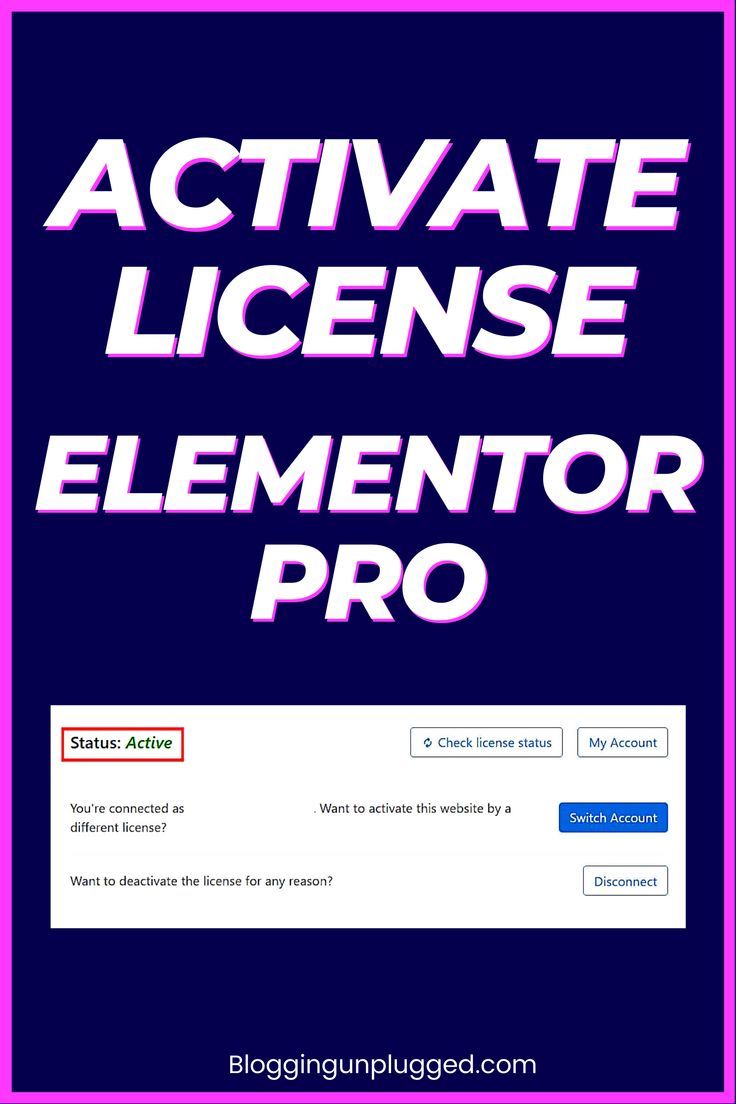 How to Activate Elementor Pro License How to Activate Elementor Pro License