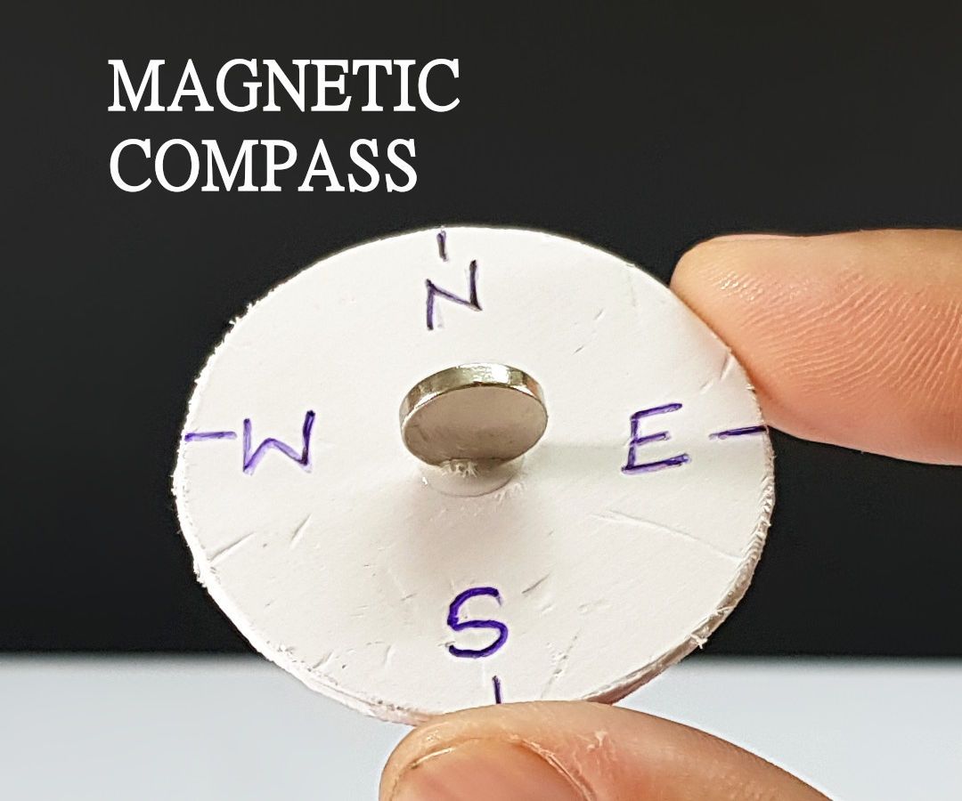 Diy Magnetic Compass Magnetic Compass Compass Magnet Science Project