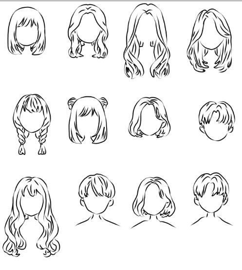 𝙷𝚊𝚒𝚛 Sketsa Rambut Gambar Buku Sketsa Sketsa