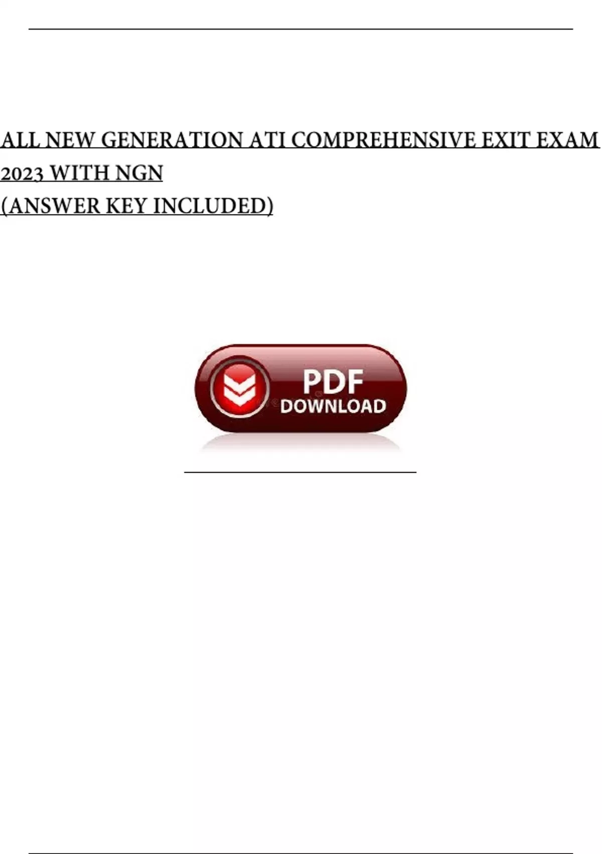 Best 12 ALL NEW GENERATION ATI COMPREHENSIVE EXIT EXAM 2023 WITH NGN ... Best 12 ALL NEW GENERATION ATI COMPREHENSIVE EXIT EXAM 2023 WITH NGN ...
