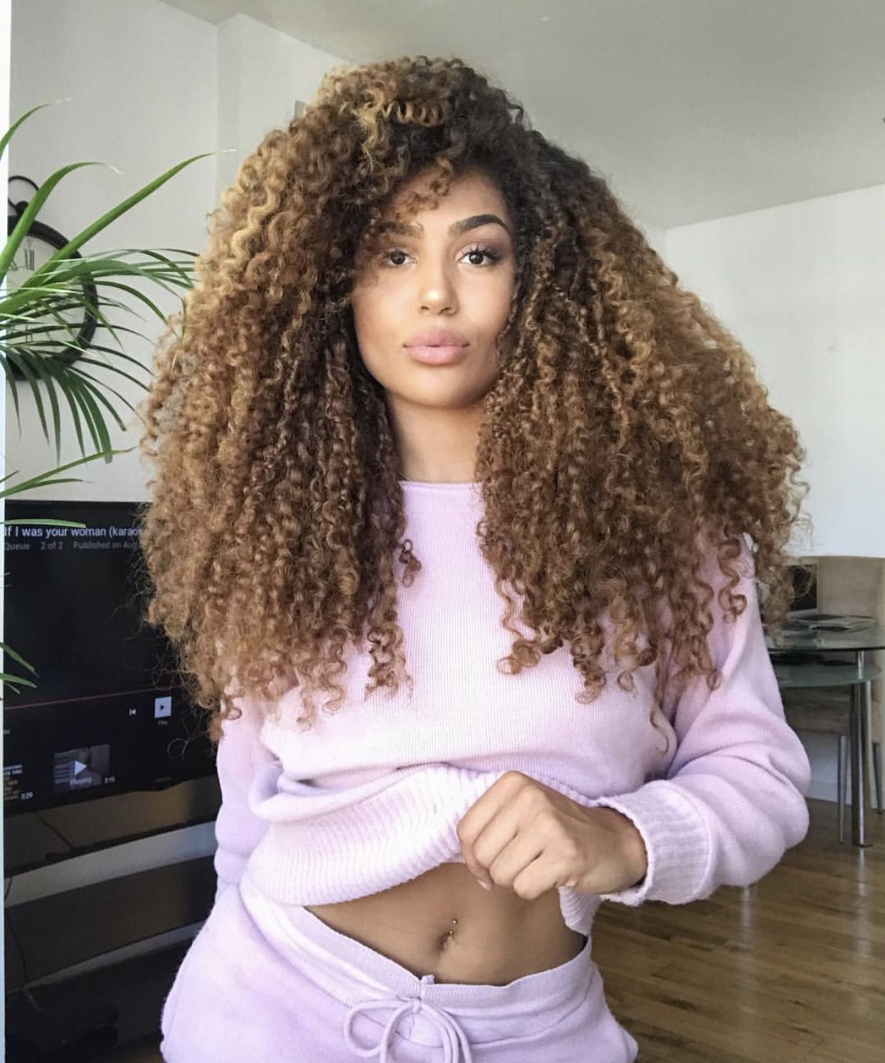 Blonde Curly Hair Colored Curly Hair Curly Hair Tips Natural Hair