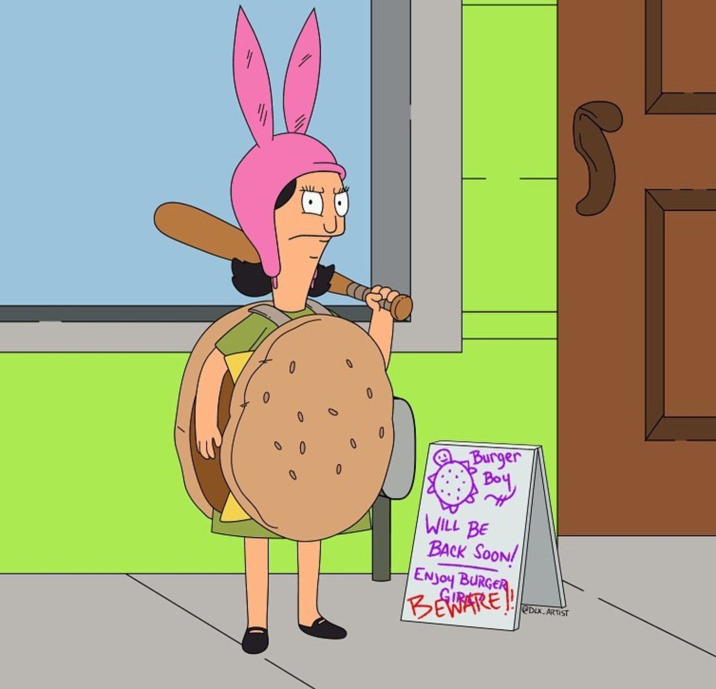 Louise Belcher Bobs Burgers Bobs Burgers Wallpaper Mini Canvas Art Bobs Burgers Louise